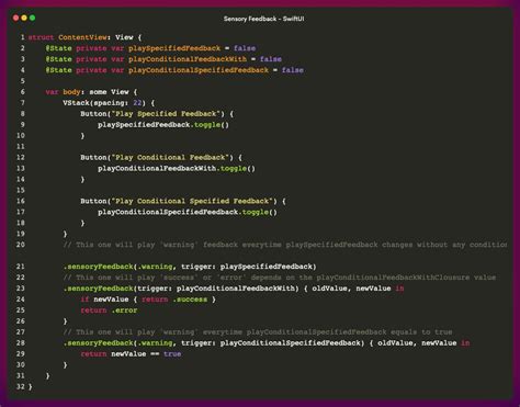How To Use Swiftuis Sensoryfeedback Extension Alkın Çakıralar Posted