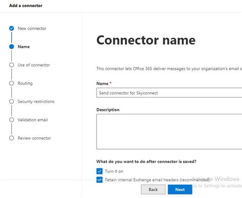 Step 6 Configure A Send Connector On O365 Mithi Docs