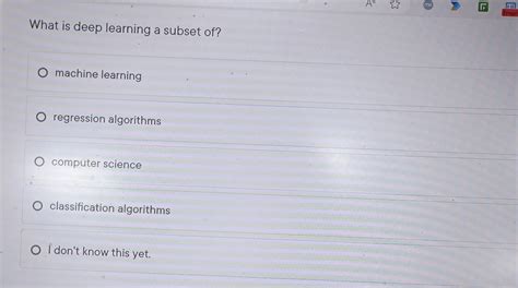 solved what is deep learning a subset ofmachine