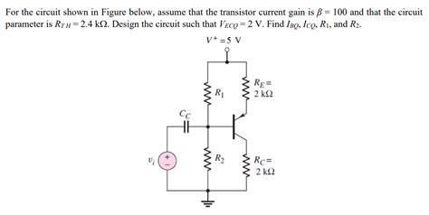 solved for the circuit shown in figure below assume that