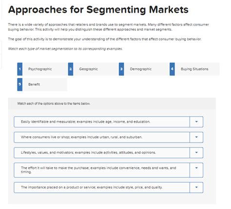 solved approaches for segmenting markets there is a wide