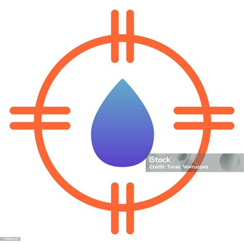 페인트 드롭 플랫 아이콘입니다 트렌디 한 플랫 스타일의 대상 색상 아이콘에 물방울 웹 및 응용 프로그램을 위해 설계된 물방울