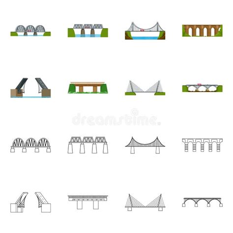 Vector Design Of Connection And Design Sign Collection Of Connection And Side Stock Symbol For