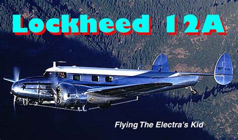 Pilot Report Lockheed 12a Electra Jr