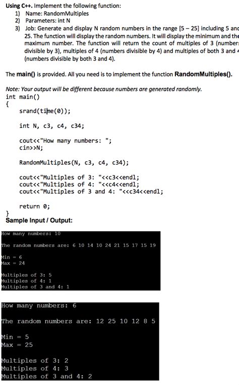 Solved Using C Implement The Following Function Name Chegg