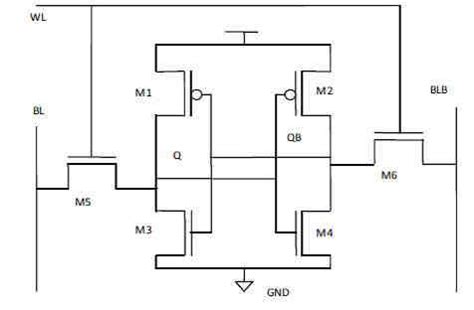 Schematic Of Conventional T Sram Cell Download Scientific Diagram
