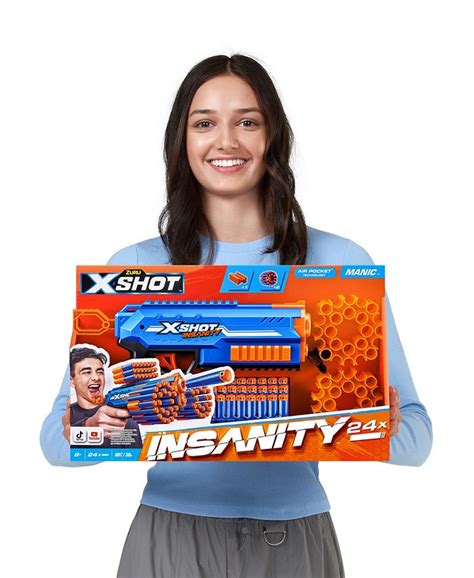 X Shot Zuru Insanity Series 1 Manic Blaster 24 Darts Macys