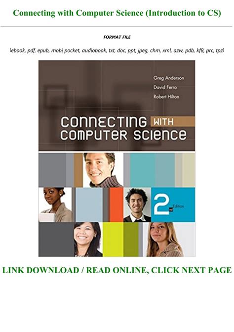 Pdf Connecting With Computer Science Introduction To Cs Full