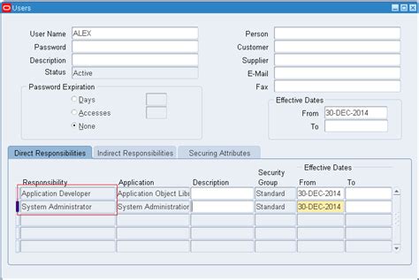 Oracle Appsebs Technical And Functional How To Create New User And Assign Responsibilities To