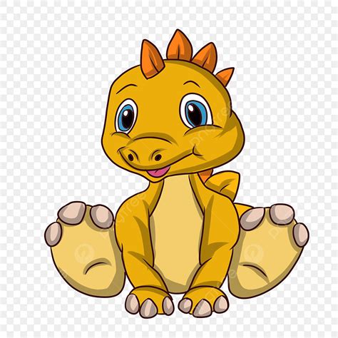 Yellow Dinosaur Png Picture Cute Yellow Dinosaur Illustration