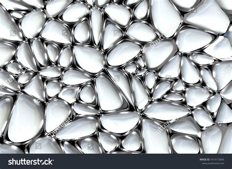 D Voronoi Effect Render Abstract White Stock Illustration Shutterstock