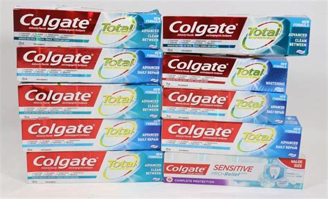 Bag Of Assorted Colgate Toothpaste On Choice