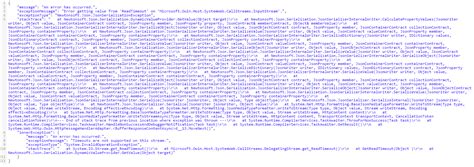C Error System InvalidOperationException In ASP NET WebAPI Stack