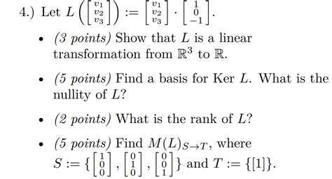 Solved 4 Let I 3 Points Show That L Is A Chegg Com