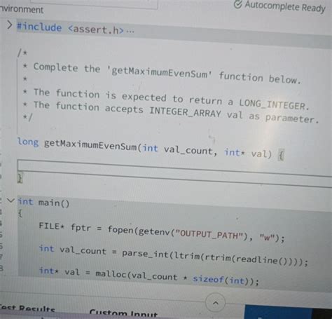 Autocomplete Ready Include I Complete The StudyX