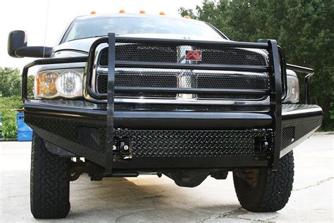 Fab Fours® Dodge Ram 2500 3500 2003 Black Steel Full Width Front