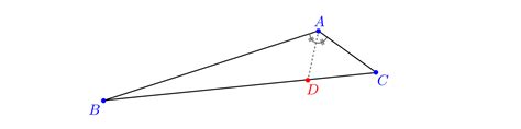 geometry find the intersection of an angle bisector and the opposite
