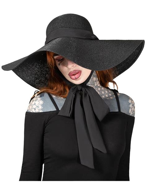 Killstar Nightshaded Xl Sun Hat For Gothic Queens Karneval Universe