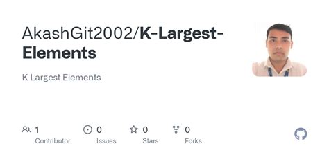Github Akashgit2002k Largest Elements K Largest Elements