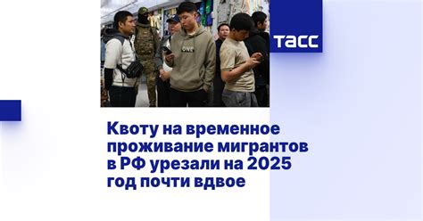 Квоту на временное проживание мигрантов в РФ урезали на 2025 год почти вдвое