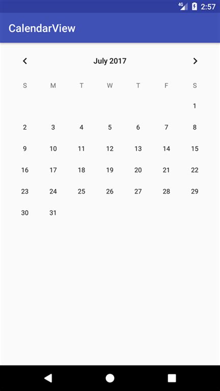 How To Create Calendar View In Android Application