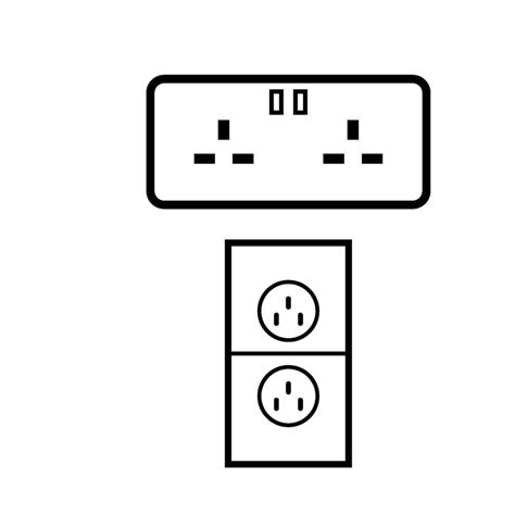 Electric Socket Icon Vector Design Template 40250932 Vector Art At Vecteezy