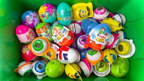 Surprise Eggs Unboxing Lots Of Surprise Eggs And Free Ts