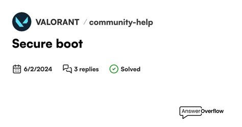 Secure Boot Valorant