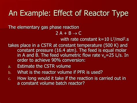 Ppt Isothermal Reactor Design Powerpoint Presentation Free Download