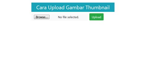 Cara Membuat Thumbnail Pada Codeigniter Kursus Web Programming