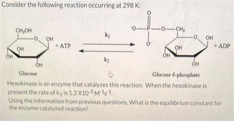 Consider The Following Reaction Occurring At 298 K