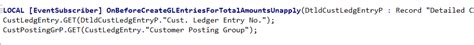 Event Request Codeunit 12
