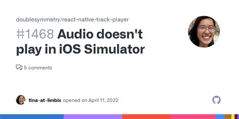 Audio Doesn T Play In IOS Simulator Issue Doublesymmetry React Native Track Player
