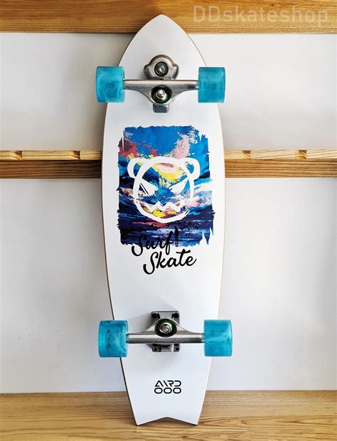 Surfskate Complete White Bear Gr Ddskateshop