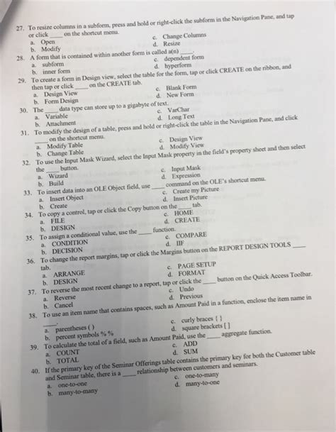 27 To Resize Columns In A Subform Press And Hold Or