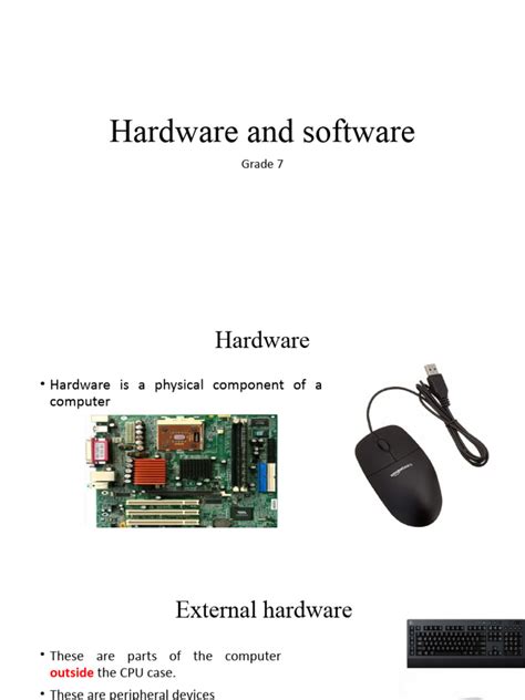hardware and software pdf computer hardware computer data storage