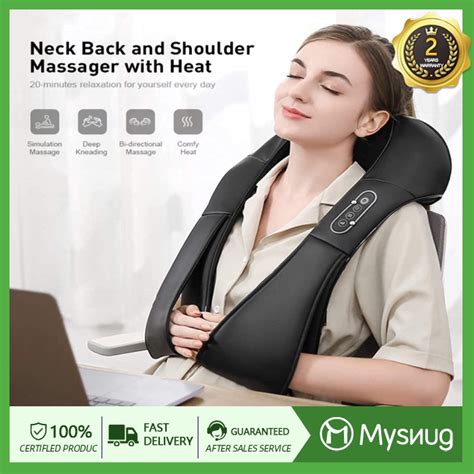 Portable Back Massager Electric Therapy Rechargeable Shoulder Massager