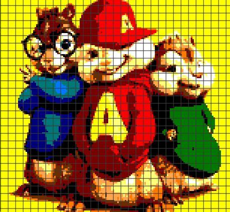 Alvin And The Chipmunks Chart Graph And Row By Row Written