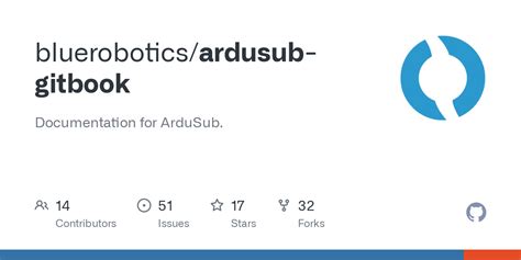 GitHub Bluerobotics Ardusub Gitbook Documentation For ArduSub