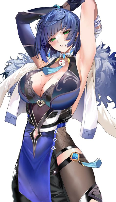 yelan (genshin impact) drawn by marushin_(denwa0214) | Danbooru