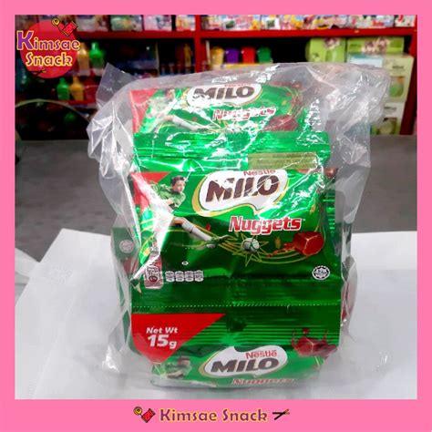 Milo Nuggets ไมโลนักเก็ต 1 ห่อ บรรจุ 12 ซอง ขนาดซองละ 15 กรัม Shopee