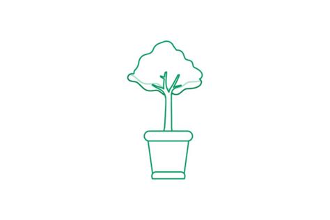 Tree Forest Vector Line Style Graphic By Thinkcloud Creative Fabrica