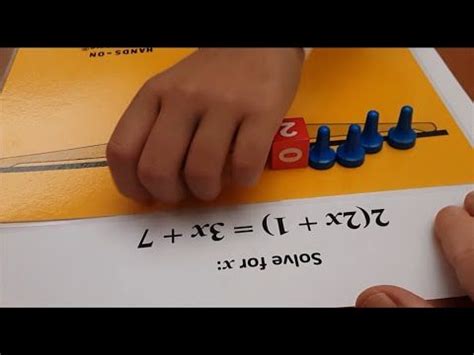 Hands On Equations Lesson 6 Equations Lesson Babe Learning