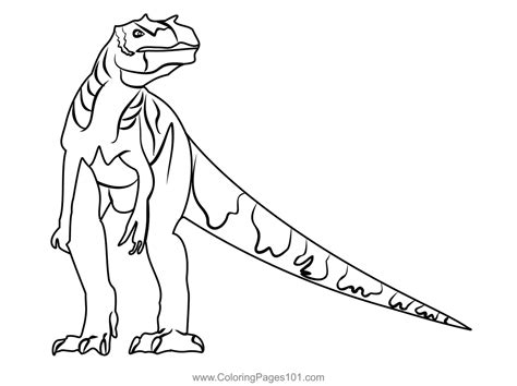 Allosaurus Coloring Page Jurassic World 2025