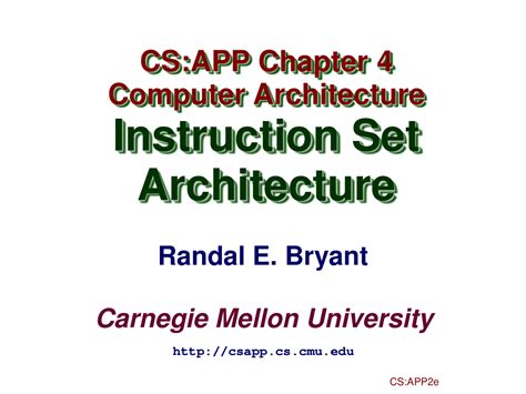 Computer Architecture Instruction Set Architecture Lecture Slide Computer Science Docsity