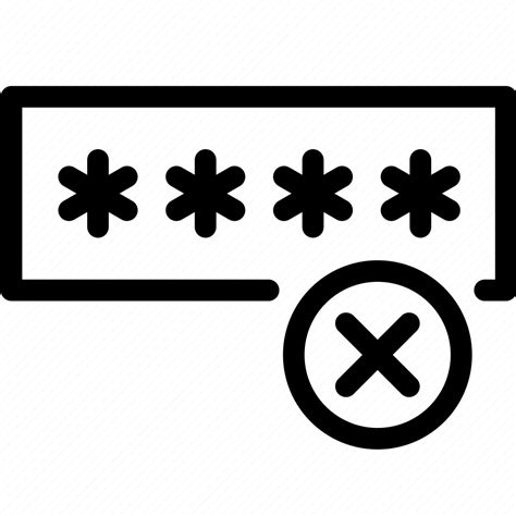 Access Denied Passcode Password Permission Secret Wrong Icon