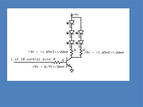 Transistor Controlled Led Ring And Help With Resistor Calculations