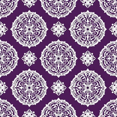 Geometric White Semi Circular Lattice Pattern On Purple Background Seamless Pattern Playground