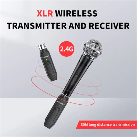Acemic G6 Wireless Microphone Transmitter Receiver Plug On Xlr Microphone Wireless System For