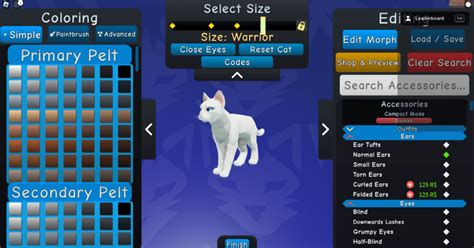 January 2025 Roblox Warrior Cats Ultimate Edition Codes List